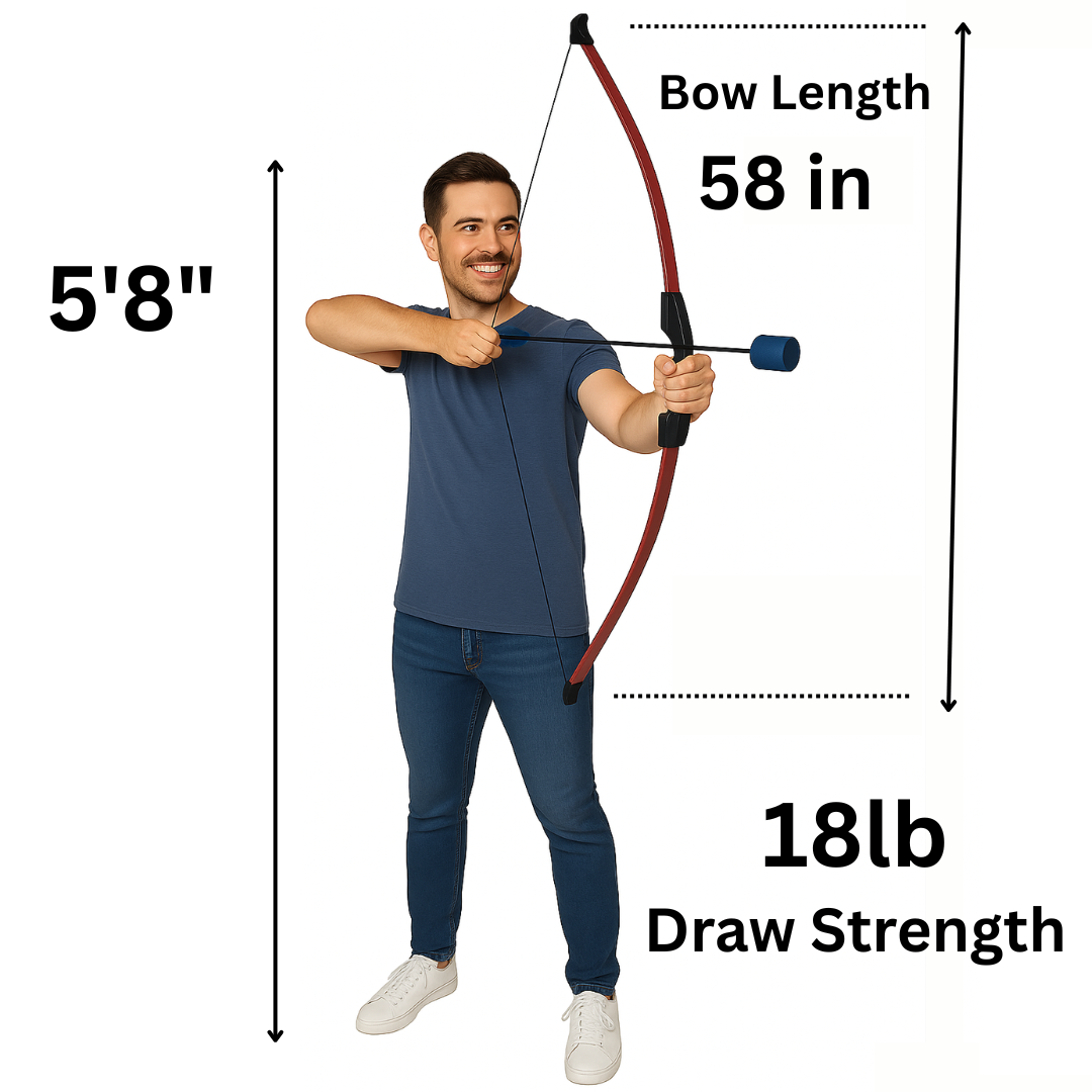 Adult Archery Bow – 22lb Draw, 56" for Target Practice & Group Games | ArrowSoft
