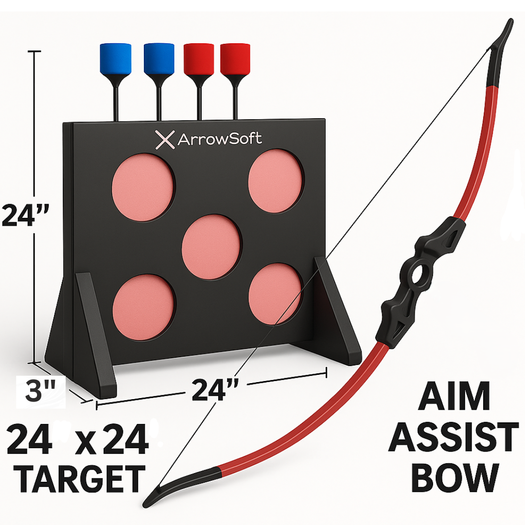 Youth Archery Game Set – Dual Target Kit with Safe Foam Arrows | ArrowSoft