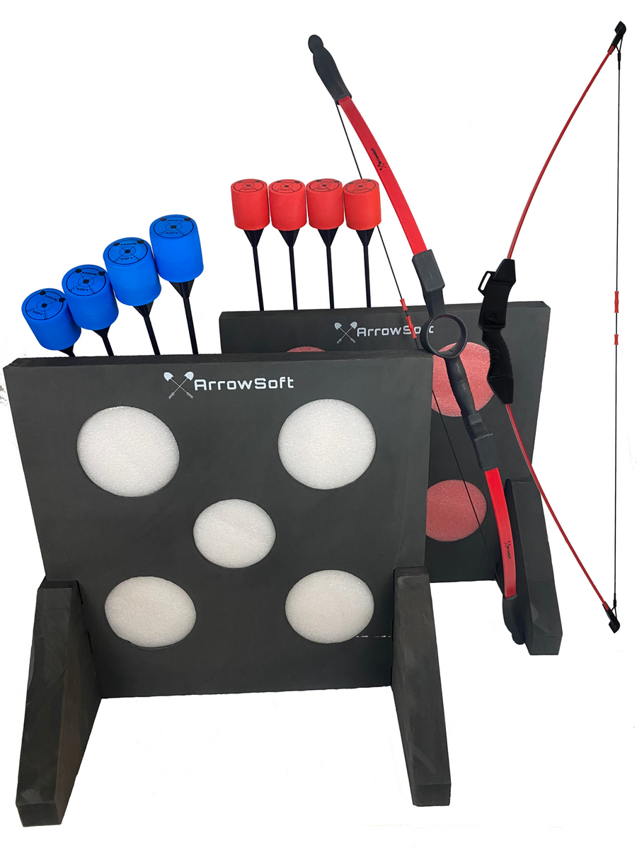 Youth Archery Game Set – Dual Target Kit with Safe Foam Arrows | ArrowSoft